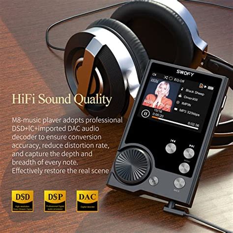Swofy HiFi MP3 Player Digital Audio Player Lossless DSD High Resolution