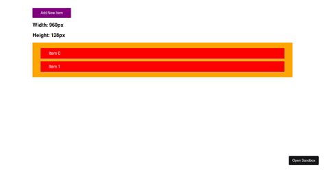 Get DIV Height Width Codesandbox