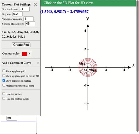 solved level curves graph several level curves of the following functions using the given window