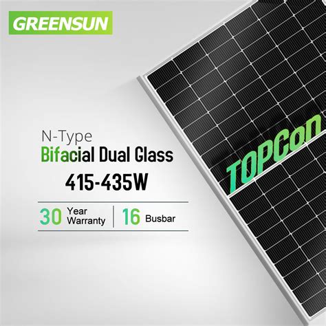 16bb 30 Years 410W 420W 430W N Type Topcon PV Module N Type Solar