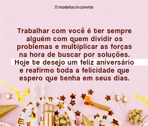 Mensagens de Aniversário para Colega de trabalho