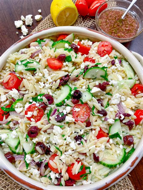 Mediterranean Orzo Salad Recipe Bryont Blog