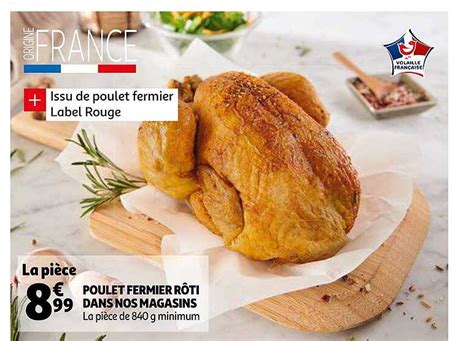 Promo Poulet Fermier Rôti Dans Nos Magasins chez Auchan iCatalogue fr