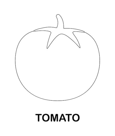 Dibujo Para Colorear Con Tomate Para Ni Os Vector Premium
