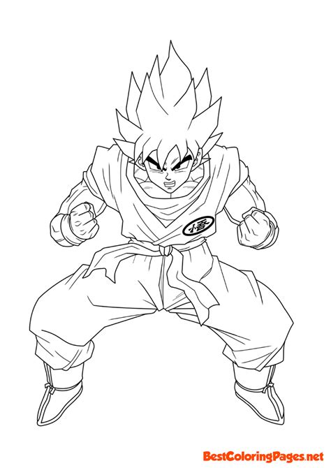 Goku Dragon Ball Free Printable Coloring Pages