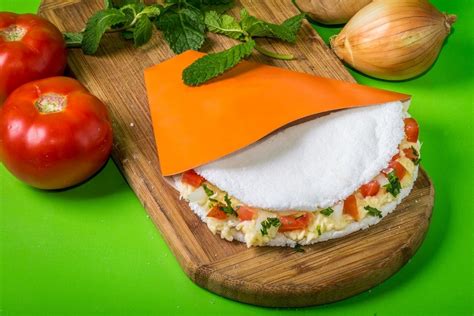 Tapioca De Queijo B Fala Tomate Uma Receita Poucas Calorias
