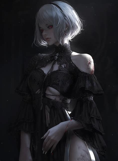 ニクセウ デジタルアート アートワーク イラスト 女性 HDデスクトップの壁紙 Wallpaperbetter