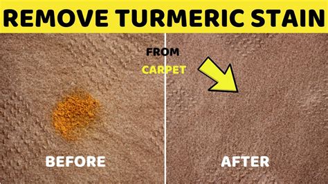 Easy Way To Remove Old Turmeric Stains From Carpet Youtube