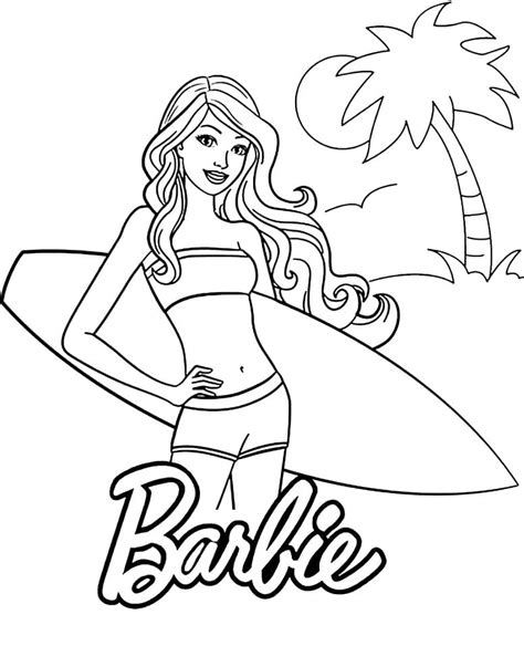 Barbie Images For Colouring Infoupdate Org