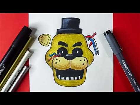 How To Draw Golden Freddy From Movie Five Nights At Freddy S How To