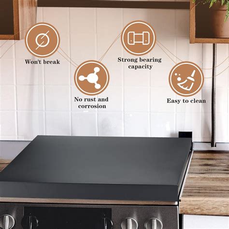 Therwen Stainless Steel Gas Stove Top Cover Noodle Board Cooktop Cover