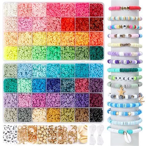 Dosaele Clay Beads Mm Color Flat Round Soft Ceramic Beads