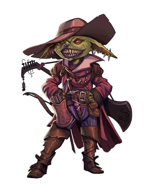 Female Goblin Bard Pathfinder PFRPG DND D D 3 5 5E 5th Ed D20 Fantasy