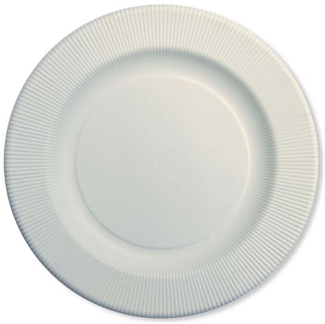 Piatti Piani Di Carta Opaco A Righe Avorio 32 4 Cm Extra