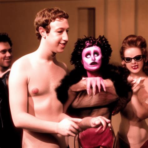 Mark Zuckerberg In Rocky Horror Picture Show Creative Fabrica