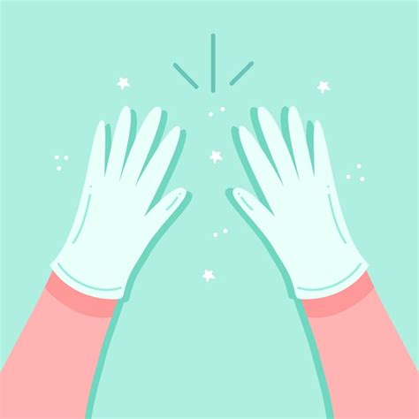 Diseño de guantes protectores Vector Gratis