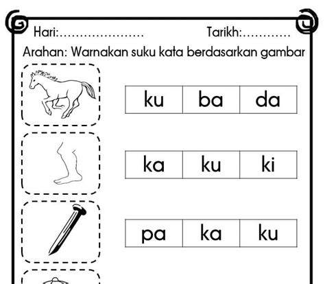 Latihan Bahasa Melayu Tadika Tahun Pdf Koleksi Lembaran Kerja Sains