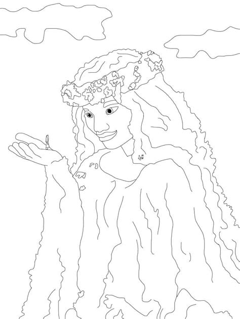 Coloriage Te Fiti et Vaiana télécharger et imprimer gratuit sur