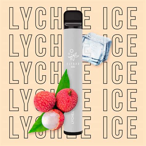 ELF BAR 600 LYCHEE ICE Einweg E Zigarette 20 mg ml Nikotin 600 Züge
