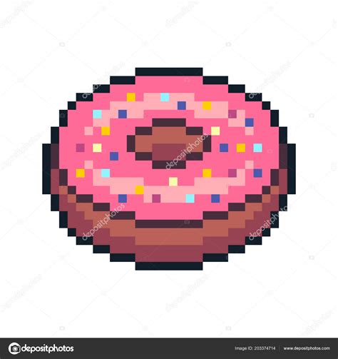 Handmade Pixel Art How To Draw Kawaii Donut Pixelart NBKomputer