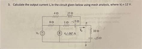 Solved Calculate The Output Current I In The Circuit Chegg