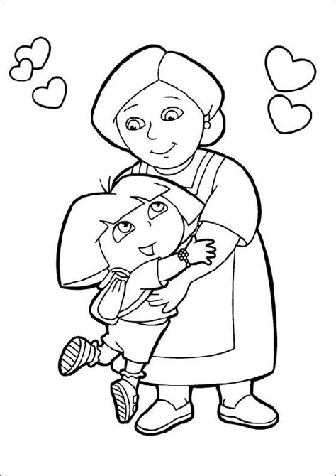 Poeme Et Coloriage Fete Des Mamies