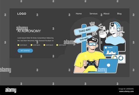 Ai Ethics Dark Or Night Mode Web Landing Artificial Intelligence