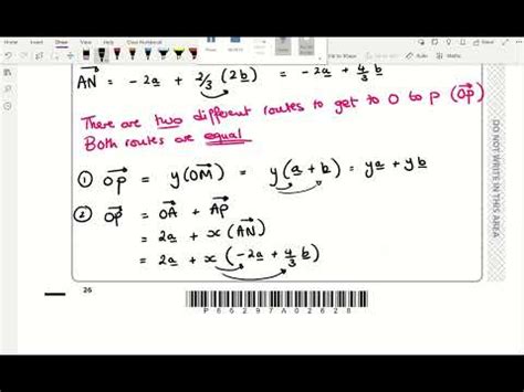 Vectors Finding Ratios IGCSE Exam Question YouTube