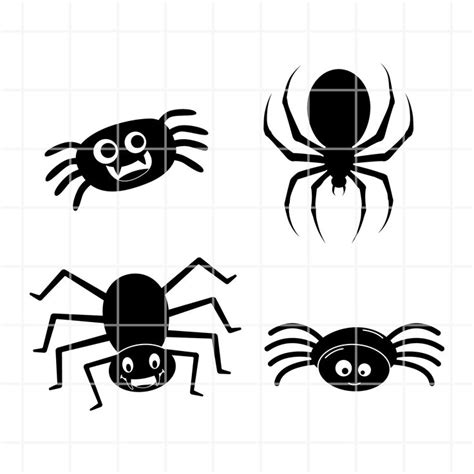 Halloween Spiders SVG Funny Spiders SVG Spooky Spiders Cut File