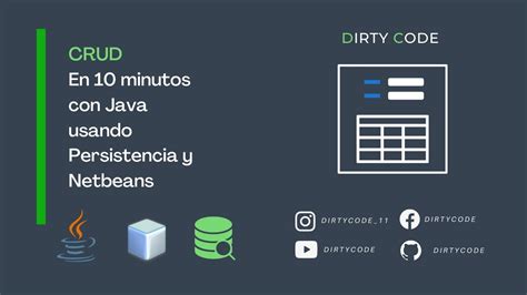 ¿cómo hacer un crud en java en 10 min youtube