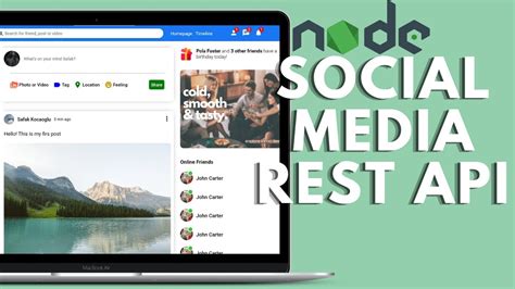 Node Js Social Media Rest Api With Mongodb Youtube