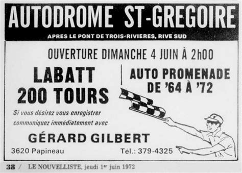 Autodrome St Grégoire Saison 1972
