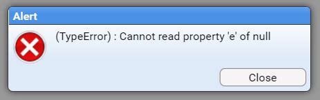 Inserting A Text Widget Causes A JavaScript Runtime Error Issue