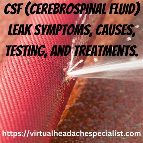 Csf Leak Symptoms Causes Testing And Treatments Artofit