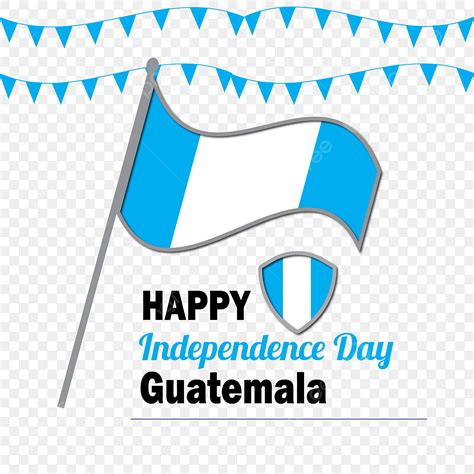 Happy Independence Day Guatemala Design Flag Happy Independence New