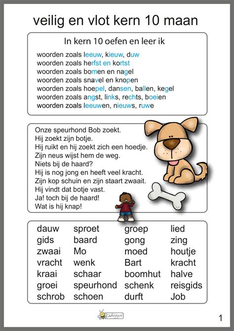 Groep 3 Kim VLL Veilig En Vlot Kern 10 Maan1 Versie 2020 1 Jufbijtje Nl
