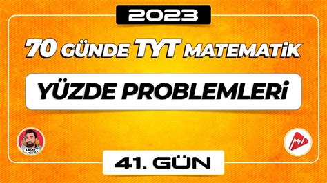 Yüzde Problemleri TYT Matematik 41 Gün Video Eğitim Sayfam