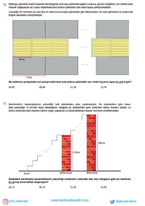 ÇARPANLAR VE KATLAR ÖRNEK VE ÇIKMIŞ SORULAR Test Matematik