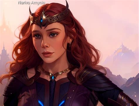 Wanda Maximoff Fantasy Filter Scarlet Witch Marvel Art Marvel