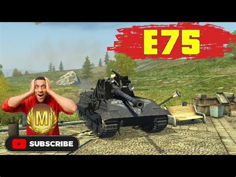 E 75WOT BLITZ6000 DAMAGEMASTERY BADGE ACE TANKERWOTB GAMEPLAYWORLD