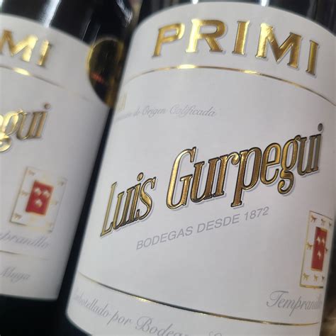 Primi Luis Gurpegui Rioja Tempranillo 2017 Bennington Beverage Outlet