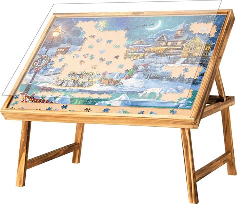 Becko US Jigsaw Puzzle Table For Adults Original Standard Wooden