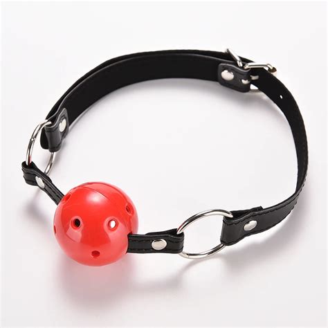 5 Pcs Soft 40mm Mouth Ball Gag Pu Leather Mouth Plug Stuffed Bondage Fetish Oral Sex Toys Black