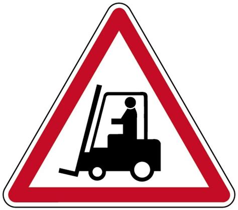 Panneau de danger chariot élévateur Virages