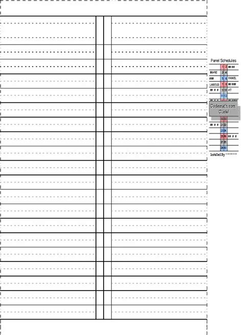Square D Panel Label Fill Out Printable PDF Forms Online