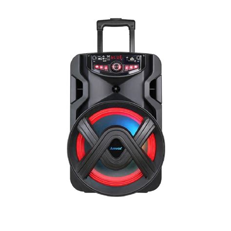 Caixa de Som Amplificada Amvox aca 401 Tsunami Bluetooth Rádio fm