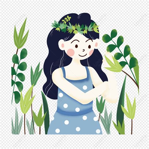 Niña Recogiendo Flores En Flores De Verano PNG Imágenes Gratis Lovepik