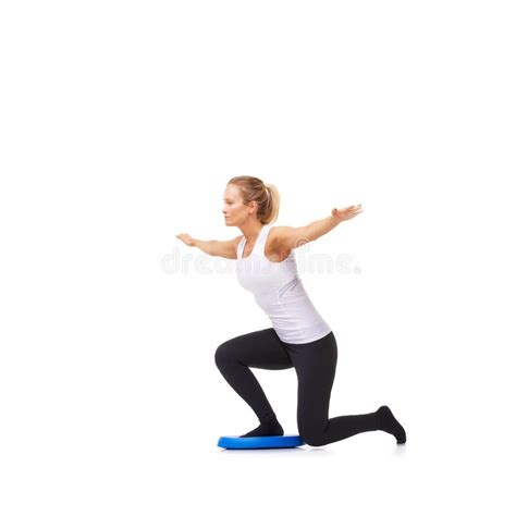 Studio Shot Pretty Woman Doing Yoga Exercises Naked Stock Photos Free