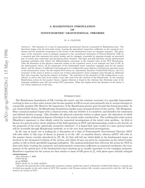 pdf nonsymmetric gravitational theories in hamiltonian form