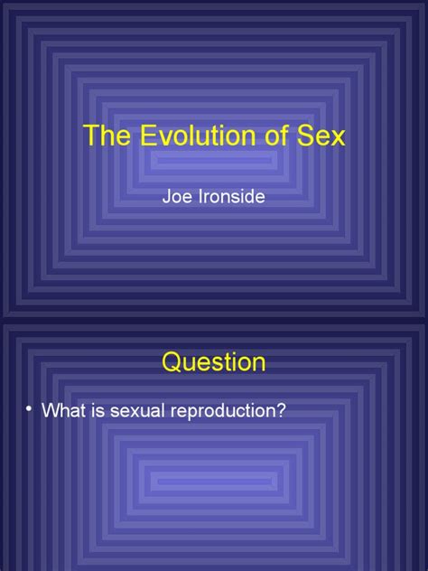 evolution of sex pdf genetic recombination mutation